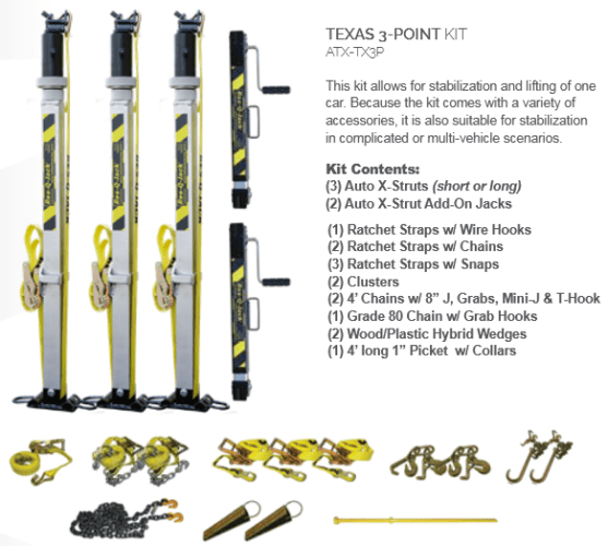 Auto X - Texas 3 Point Kit - Mid-Atlantic Rescue Systems